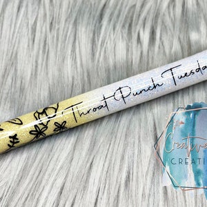 Curse Word Floral Pens, Days of the Week Pen, Swear Word Pen, Ombre ...