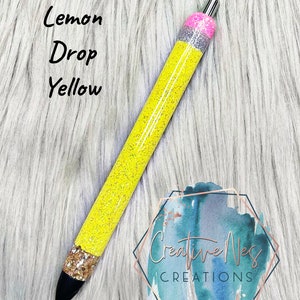 Pencil Pen, Neon Pencil Pen, Teacher Pen, Student Pen, Glitter Pen ...