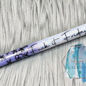 Curse Word Floral Pens, Days of the Week Pen, Swear Word Pen, Ombre ...