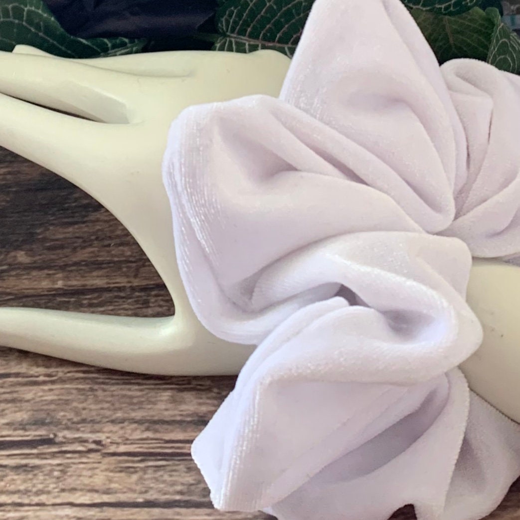 Extra Large White Velvet Scrunchie Oversized Scrunchie Party | Etsy