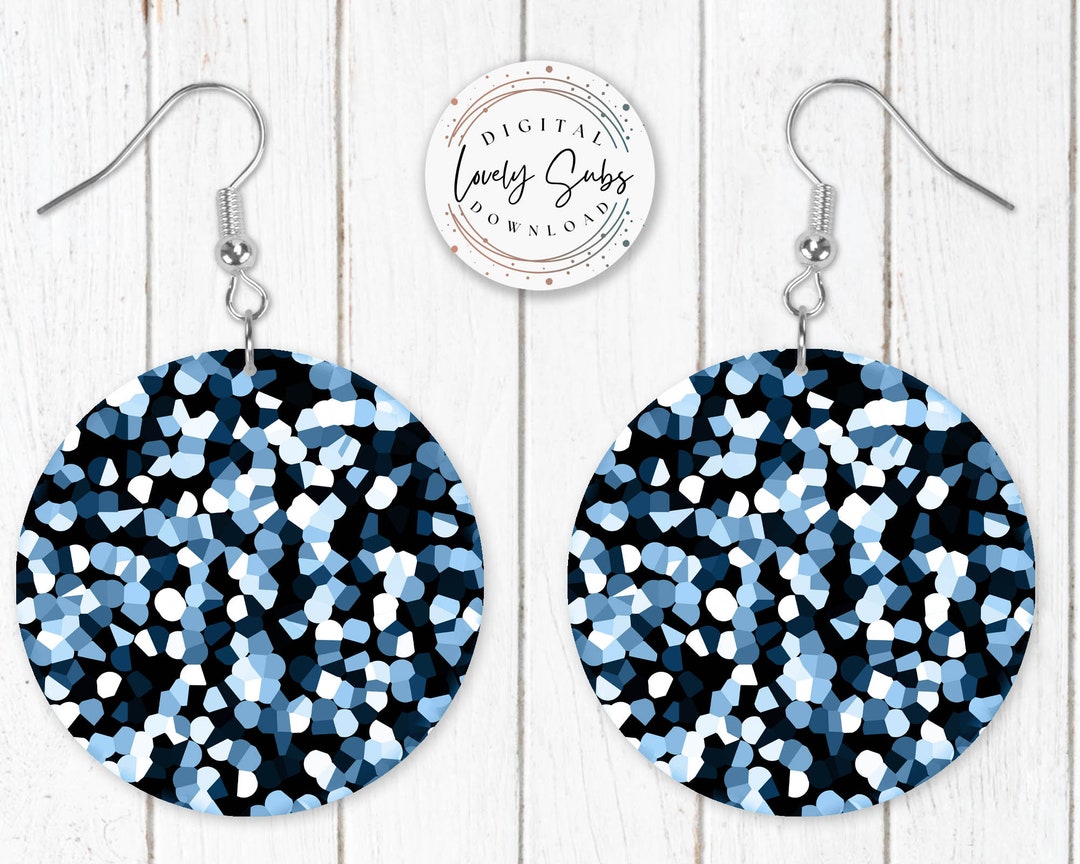 Sublimation Round Earring Designs PNG, Instant Digital Download ...
