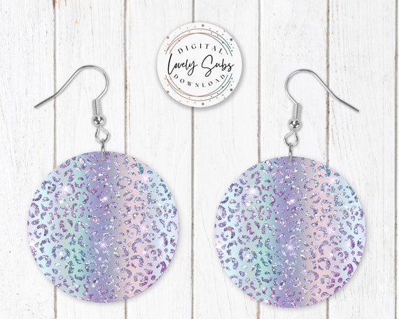 Sublimation Round Earring Designs PNG Instant Digital - Etsy