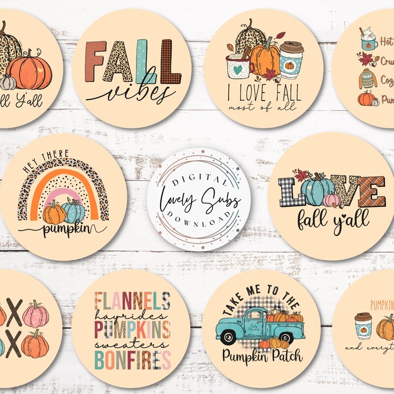 Fall Coasters - Etsy