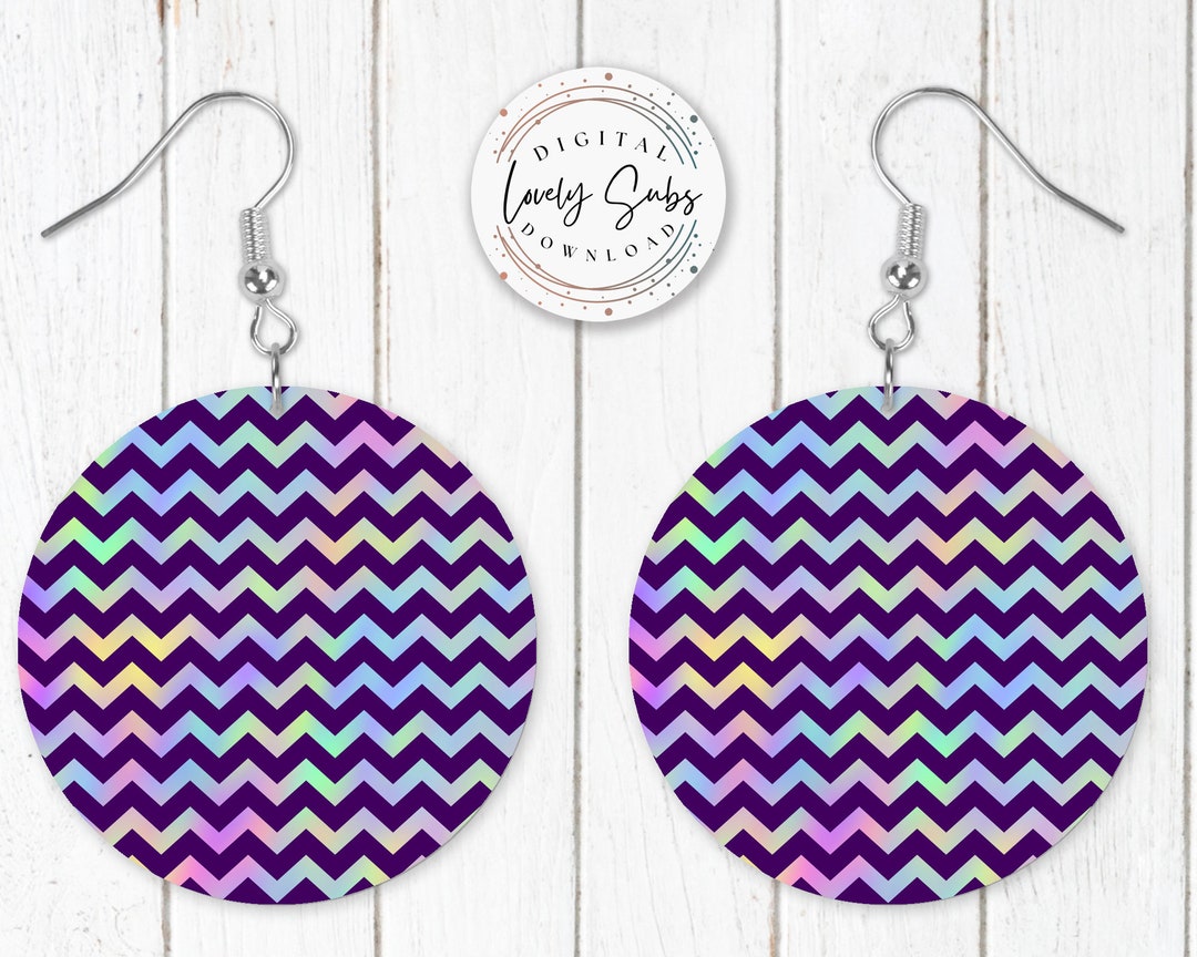 Sublimation Round Earring Designs PNG, Instant Digital Download ...