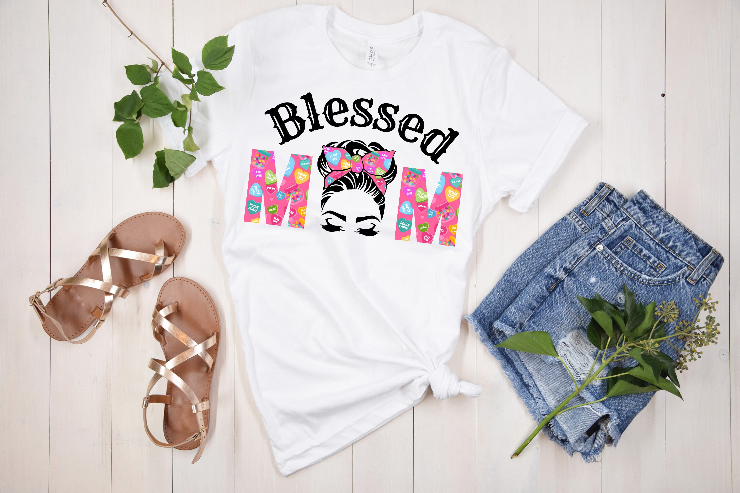 Blessed Mom Sublimation Design Printable PNG Digital - Etsy