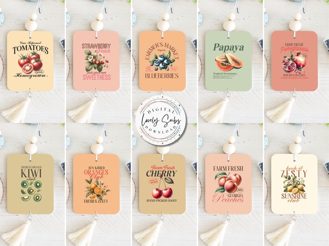 Freshie Car Freshener Bundle, Digital PNG File, Instant Download ...