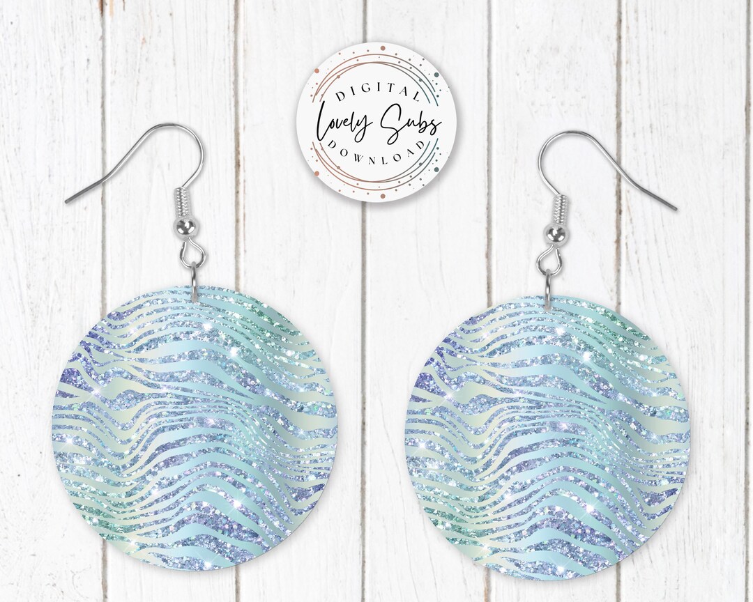 Sublimation Round Earring Designs PNG, Instant Digital Download ...