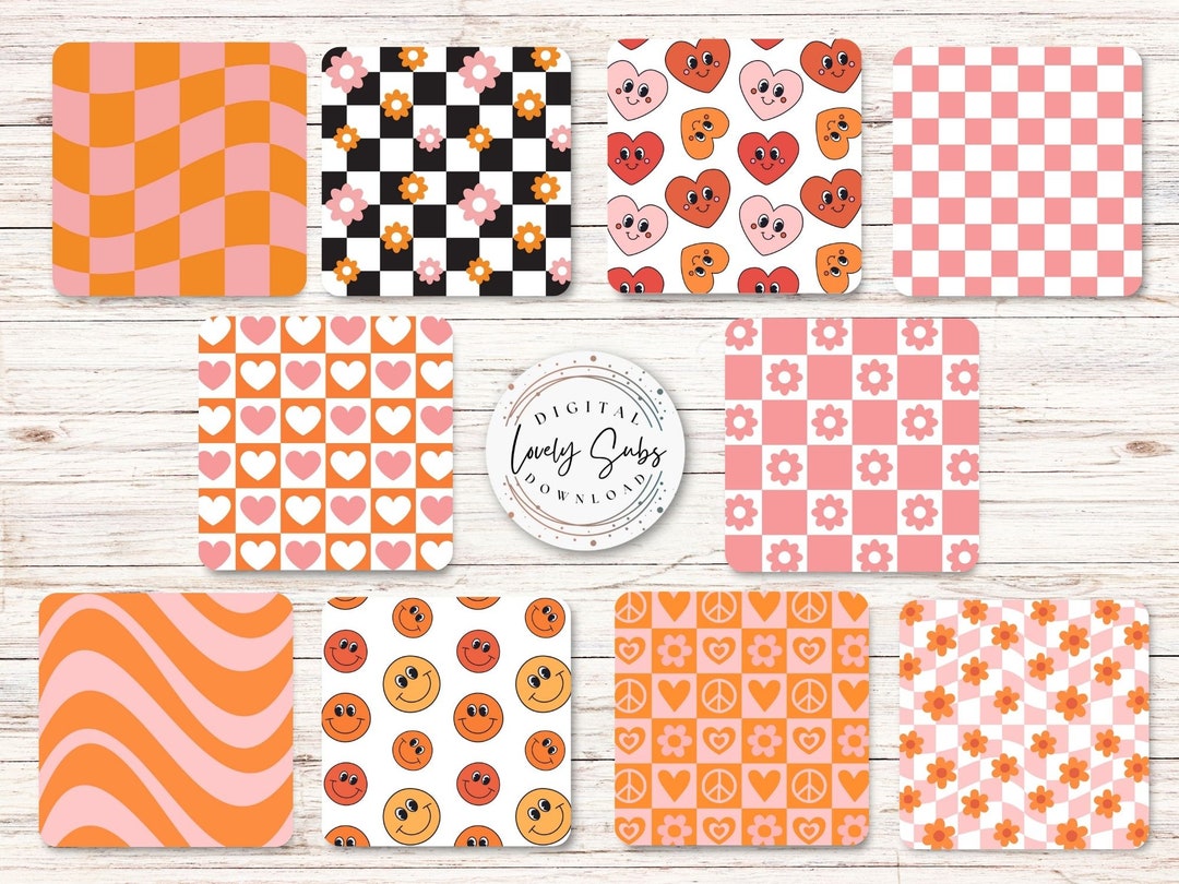 Square Car Coaster Bundle, Digital PNG File, Instant Download ...