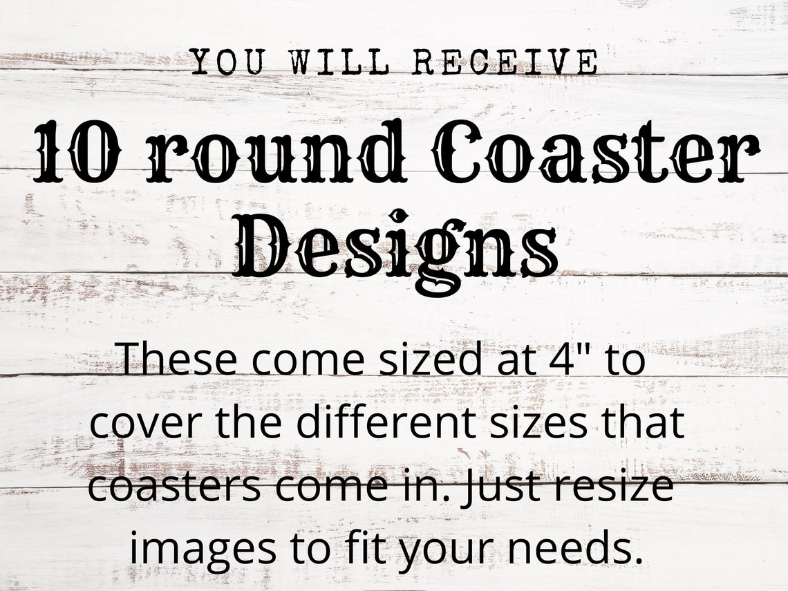 Car Coaster Bundle Digital PNG File Instant Download - Etsy