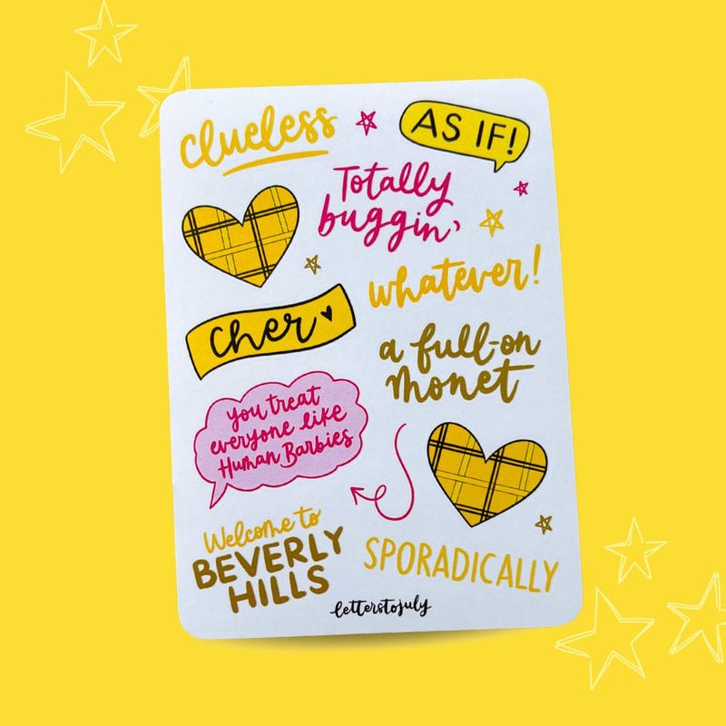 Clueless Stickers - Etsy