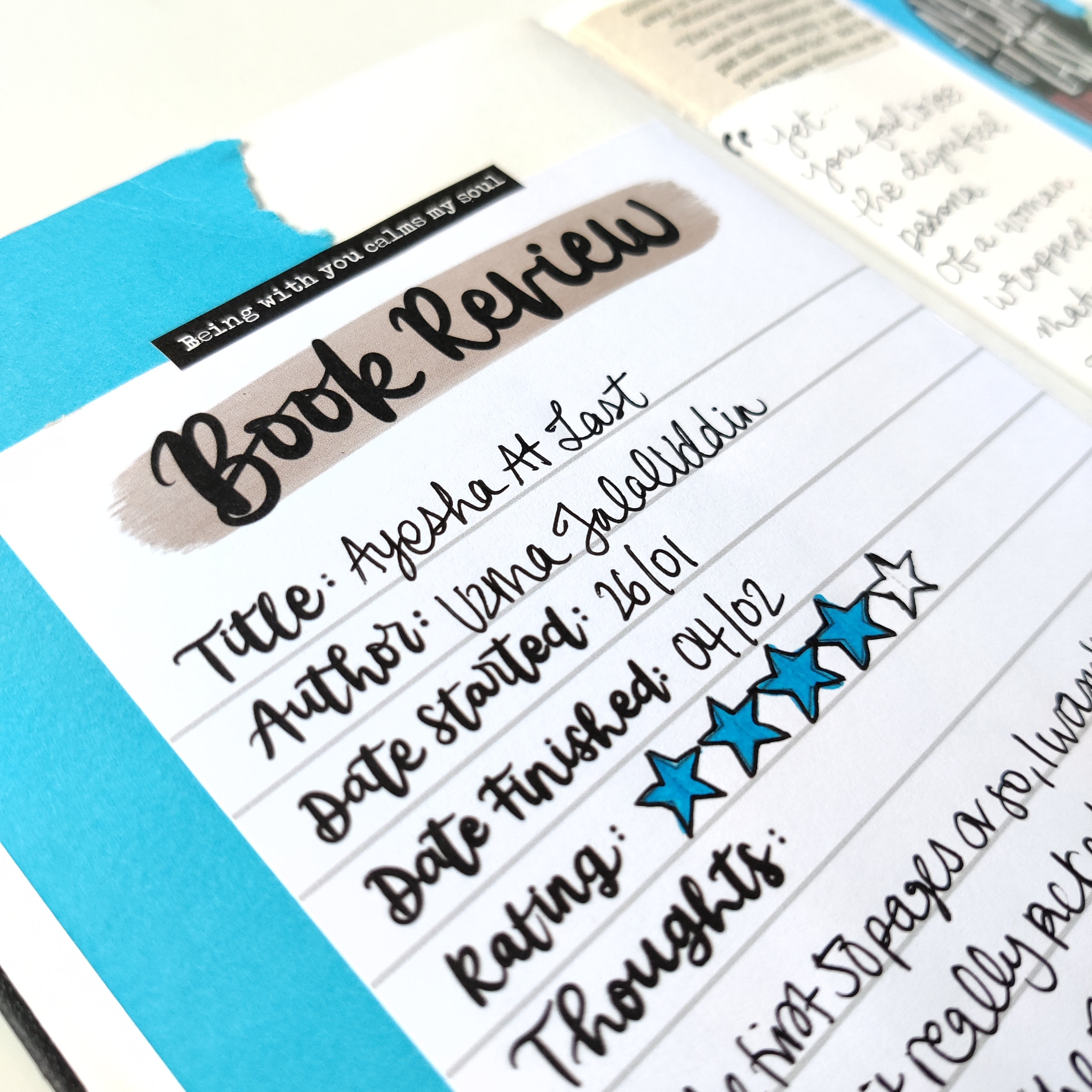 A6 Book Review Notepad Various Colours book Journal - Etsy