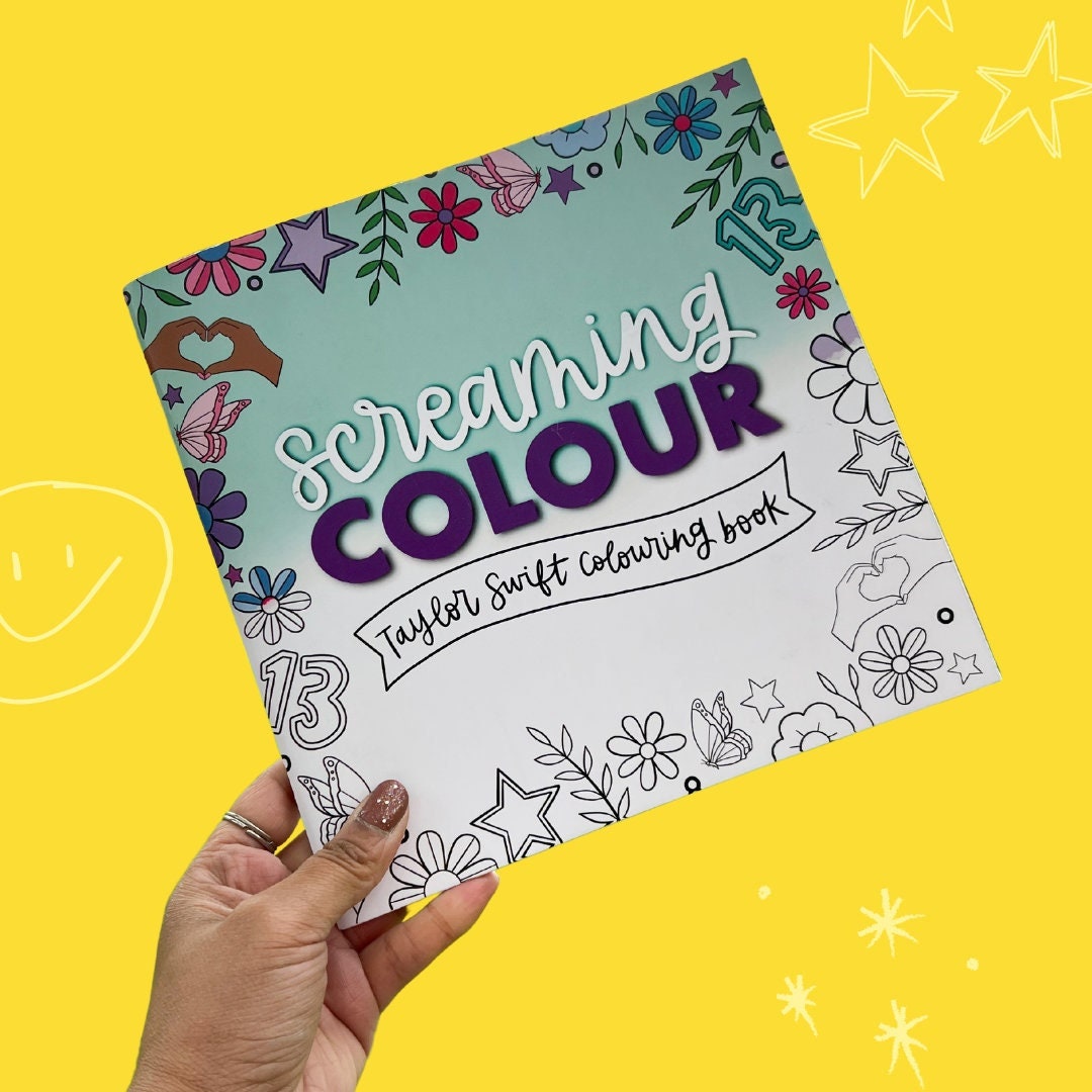 TS Inspired Colouring Book 'screaming Colour' Swifties Gift - Etsy