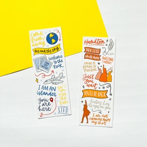 Musicals Inspired Bookmark musical Theatre Bookmarks, Stagey Musical Gifts Back to the Future ...