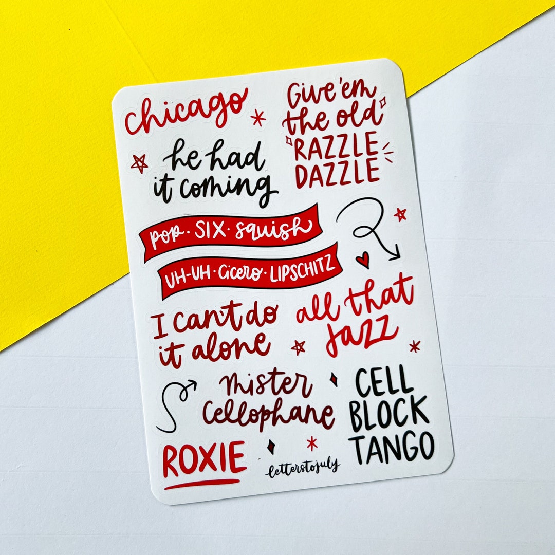 Chicago Inspired Sticker Sheet - Etsy