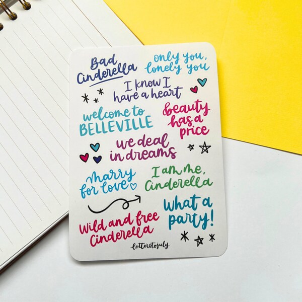Cinderella Sticker - Etsy