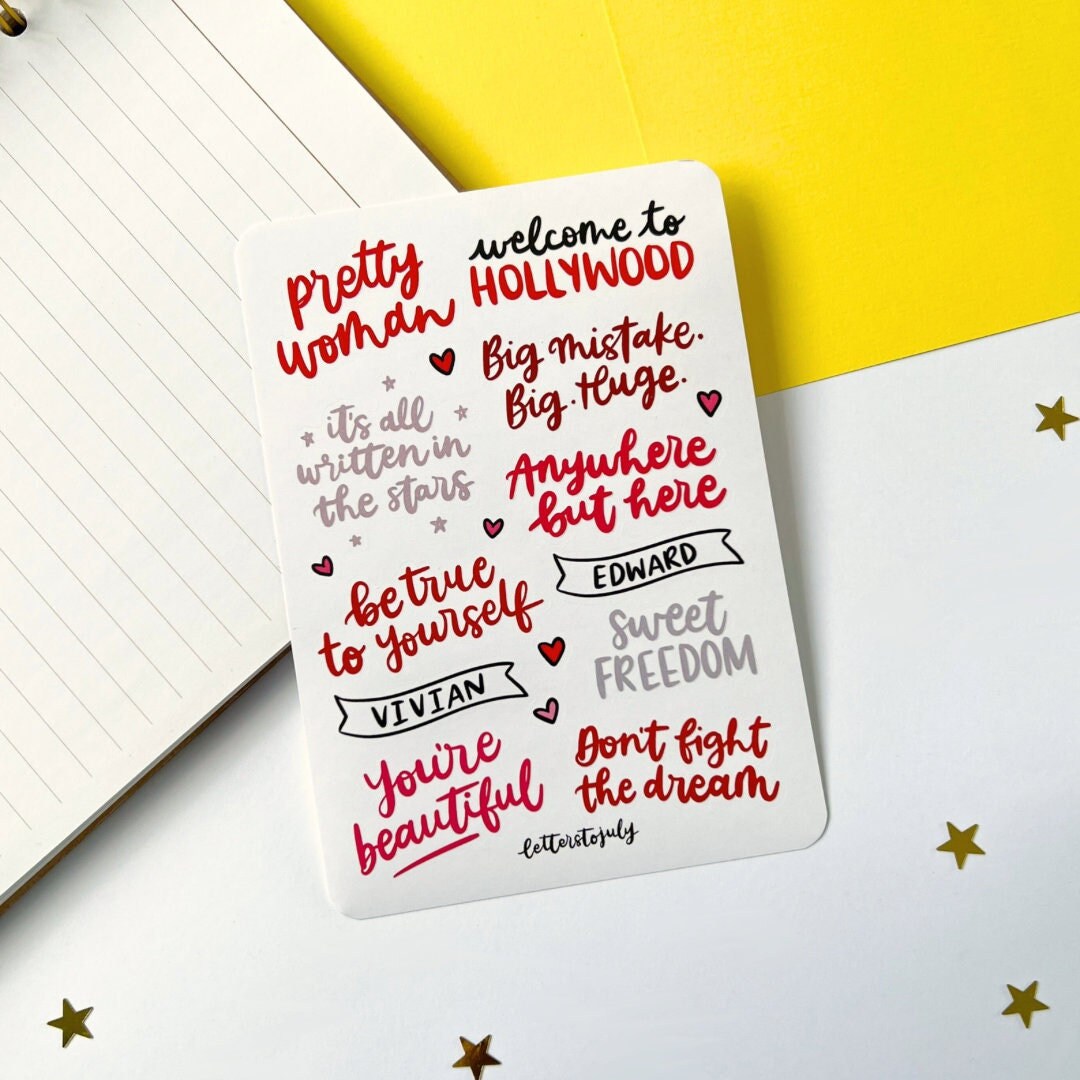 Pretty Woman the Musical Inspired Sticker Sheet - Etsy