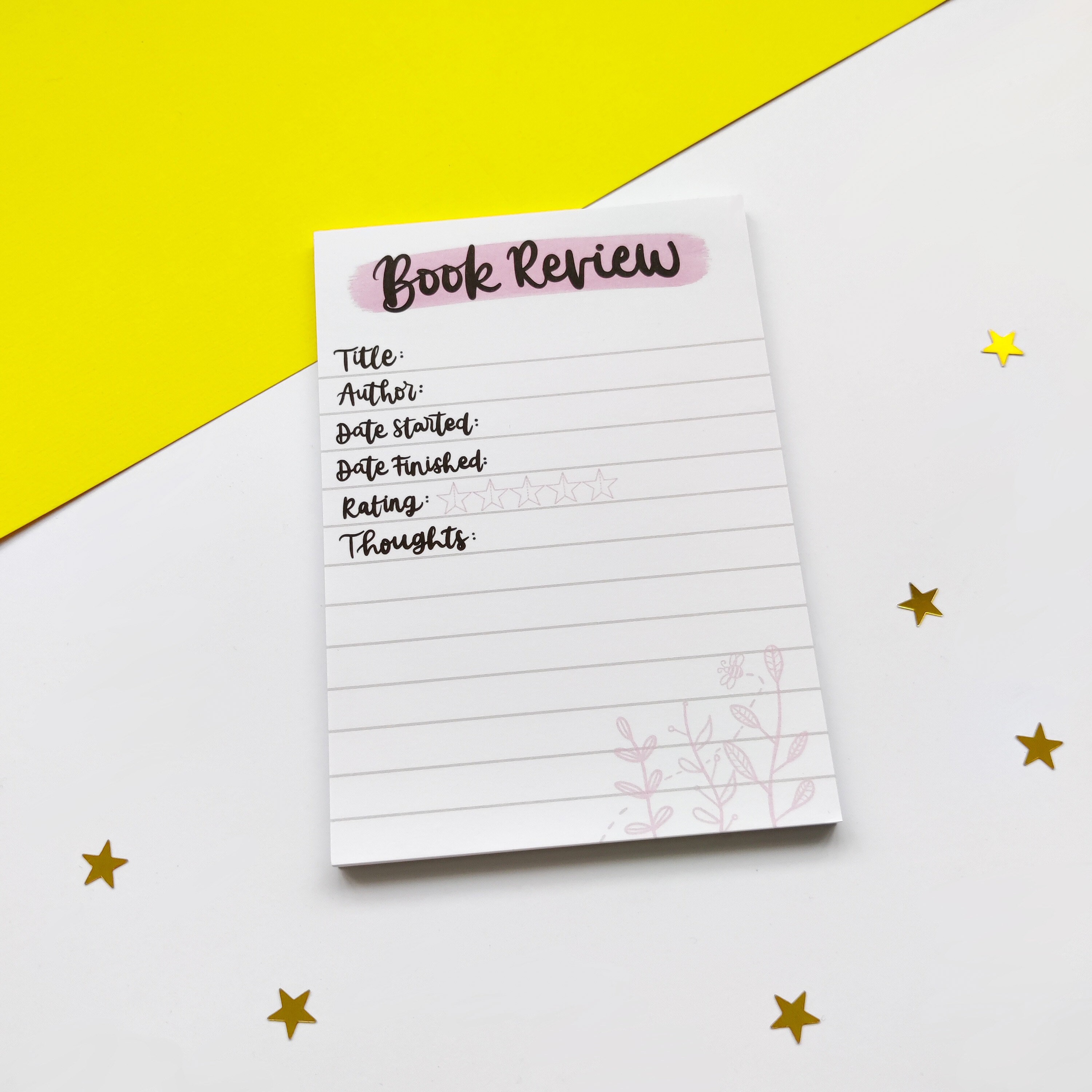 A6 Book Review Notepad Various Colours book Journal - Etsy