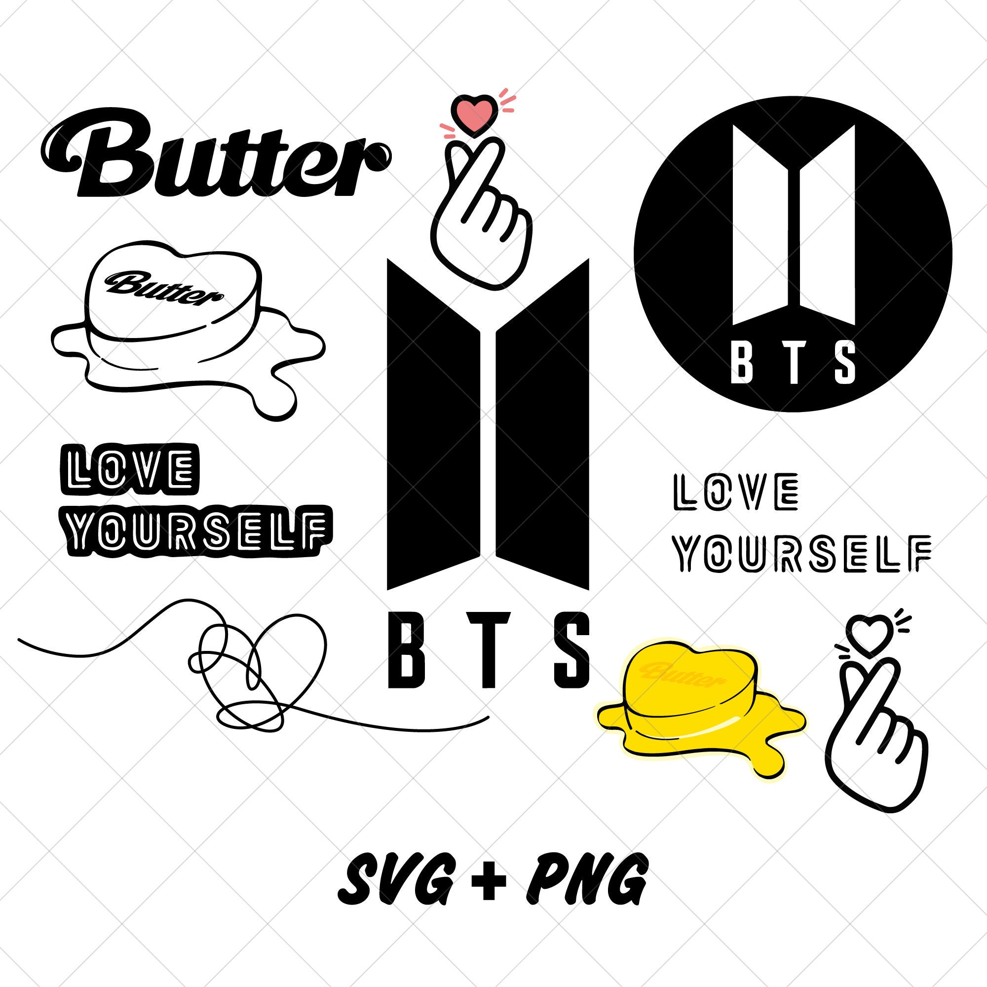 BTS SVG cutfile | Etsy