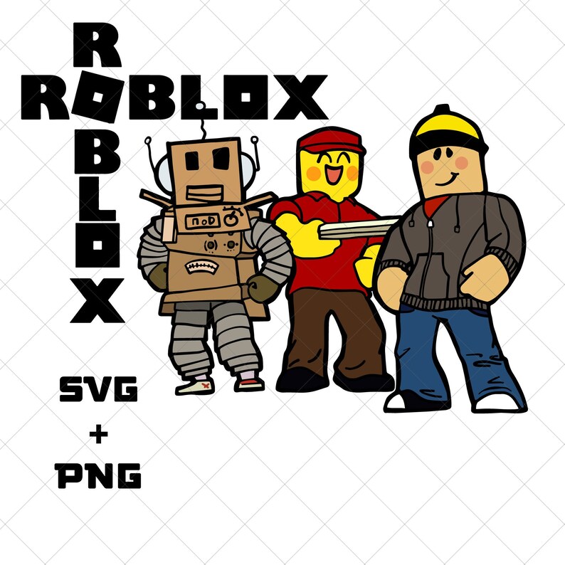 Roblox Character SVG PNG | Etsy