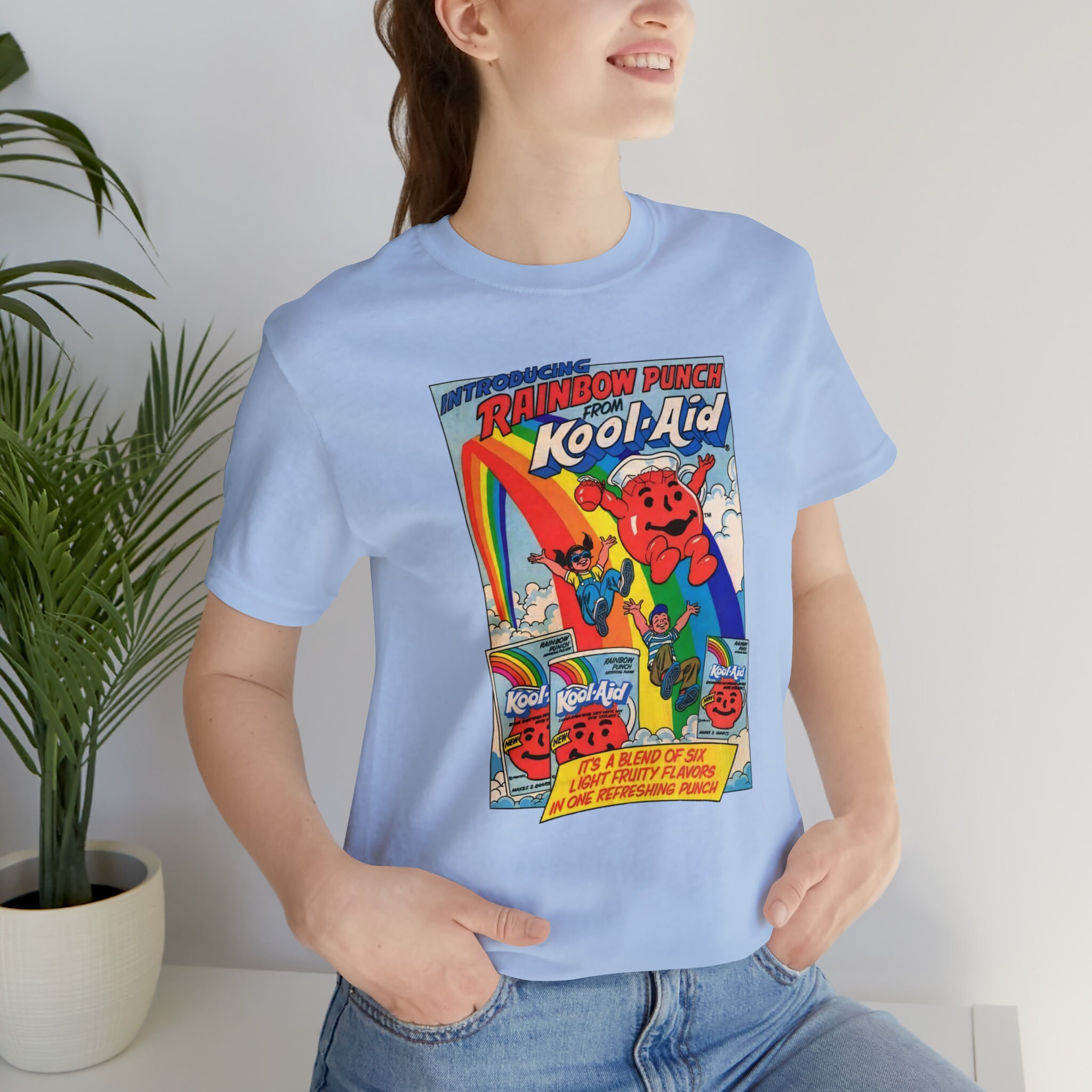 Cute 1980's Kool Aid Rainbow Tshirt Kool Aid Vintage Kool Aid Kool Aid ...