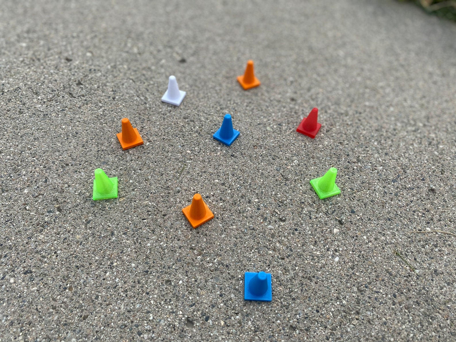 Toy Cone Set RC Car Cake Decoration Construction Play | Etsy