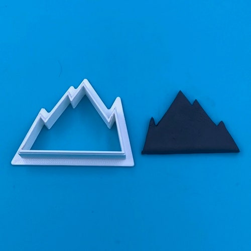 Mountain Cookie Cutter Snow Mountain Polymer Clay Cutter - Etsy
