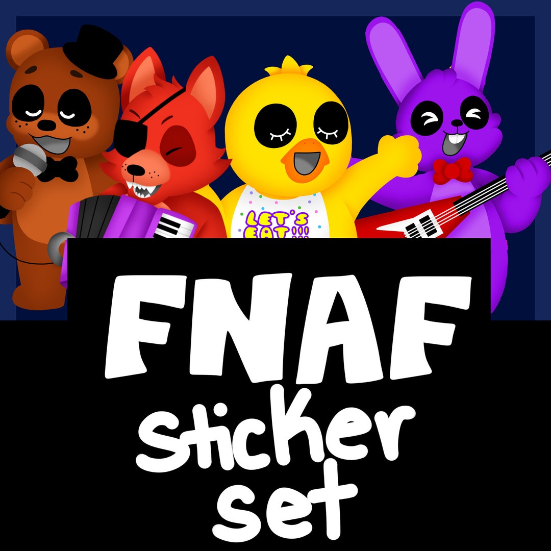 Showtime FNAF Sticker Set - Etsy