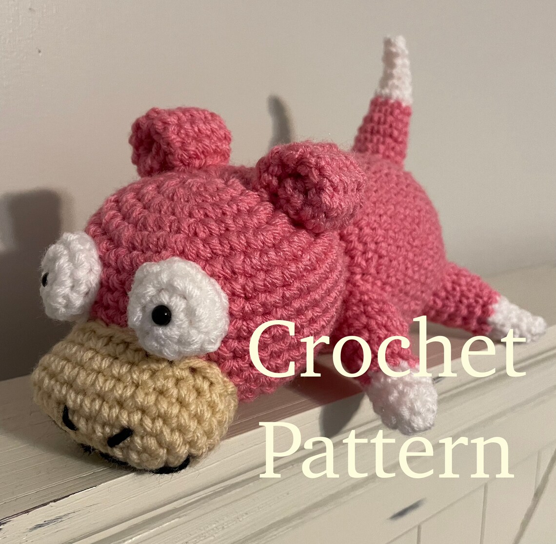 Crochet Pattern - Slowpoke Pokemon Plush Toy - Etsy