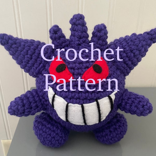 Gengar Crochet - Etsy