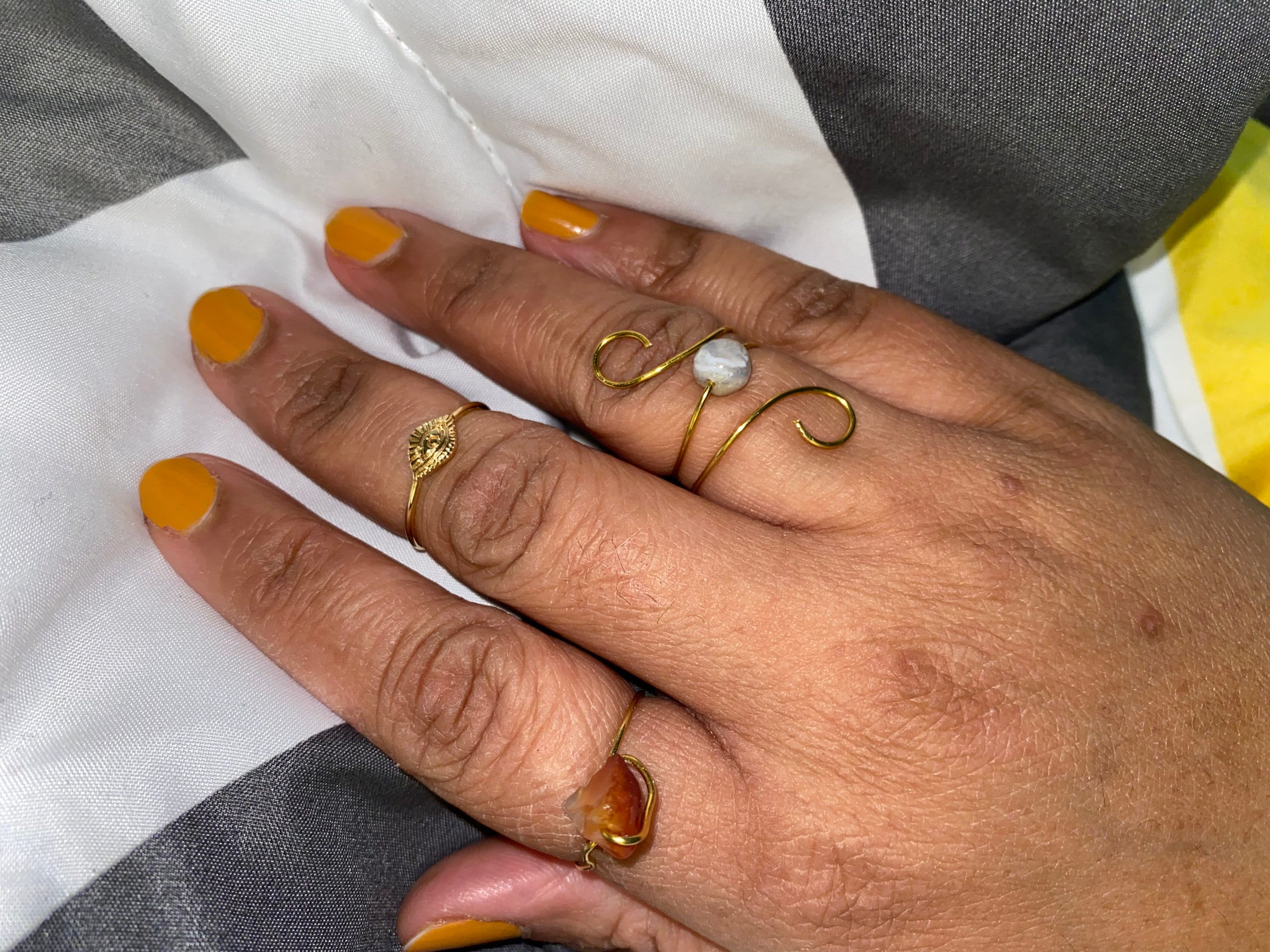 Goddess Crystal Promise Rings Crystal Jewelry Stackable - Etsy