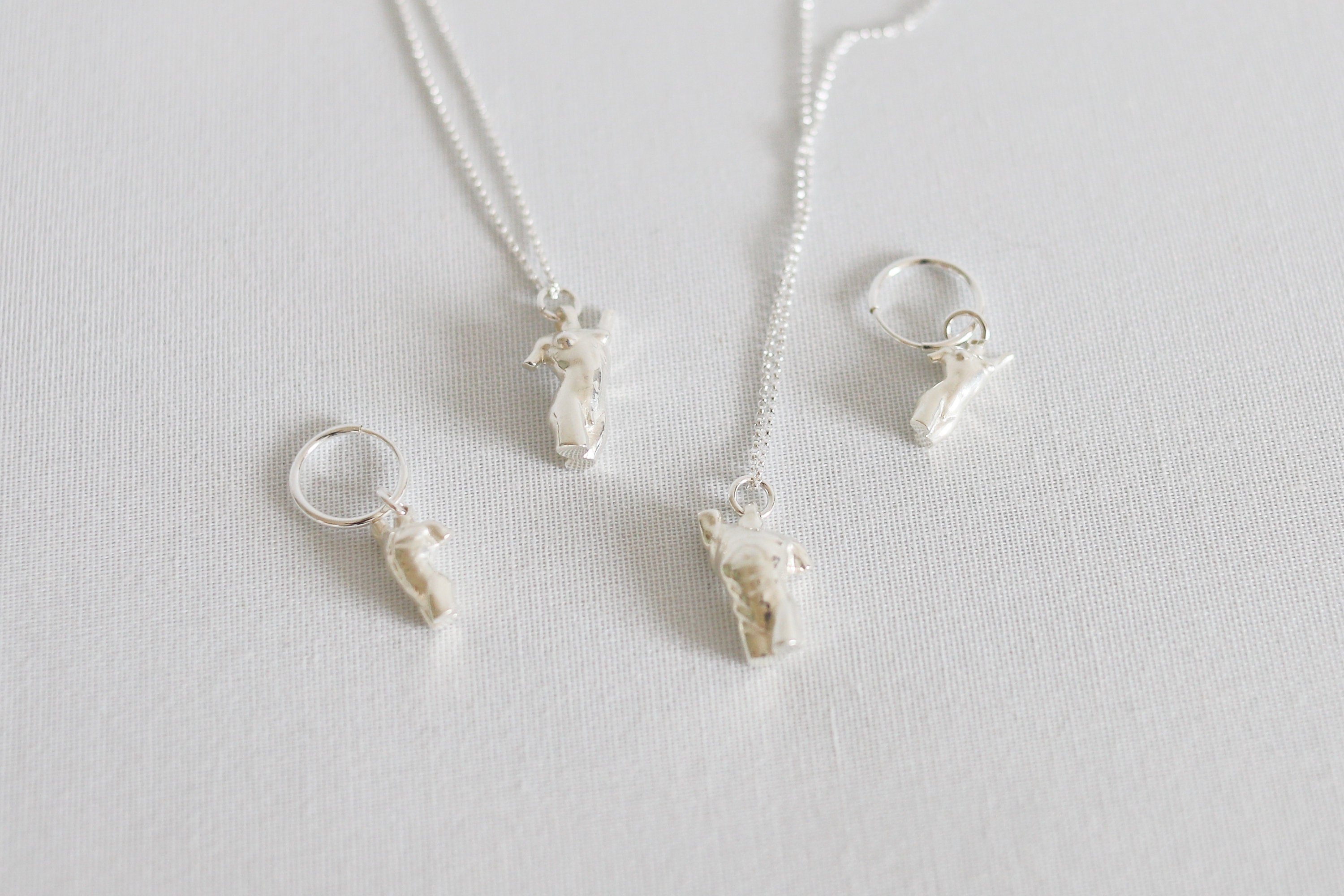 Transgender Torso Hanging Pendant Earring Gold Plated | Etsy