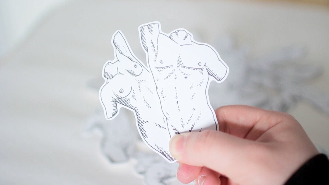 Transgender Stickers | Trans Masc & Femme Nude Bodies | Eco Paper ...