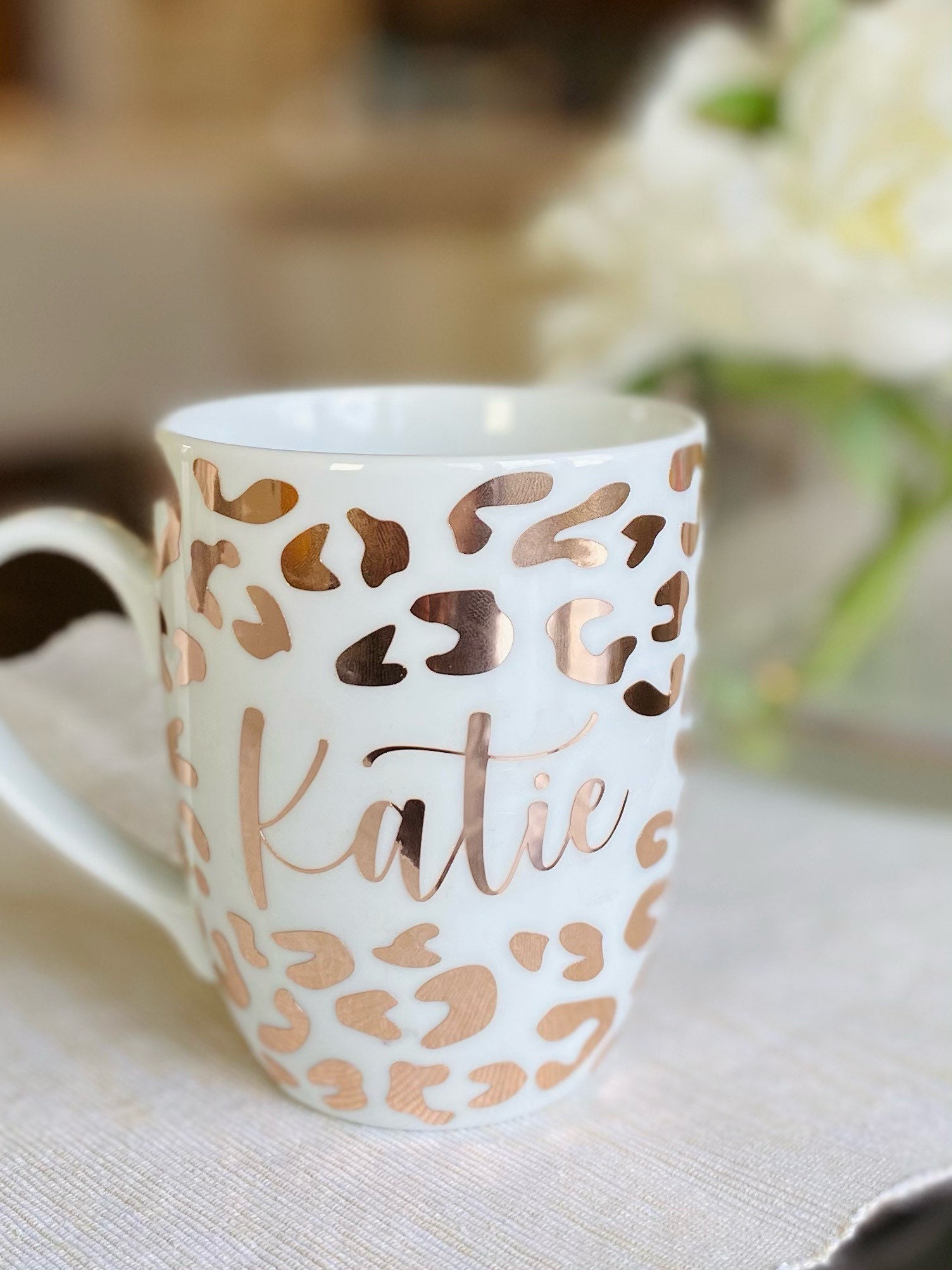 Leopard Coffee Mug Personalized Leopard Coffee Mug Gift | Etsy