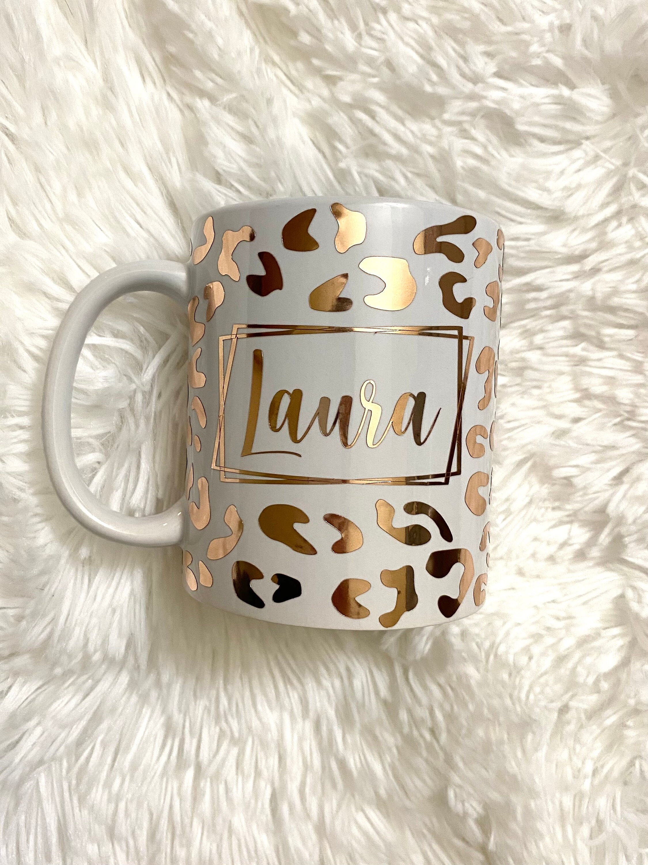 Leopard Coffee Mug Personalized Leopard Coffee Mug Gift - Etsy
