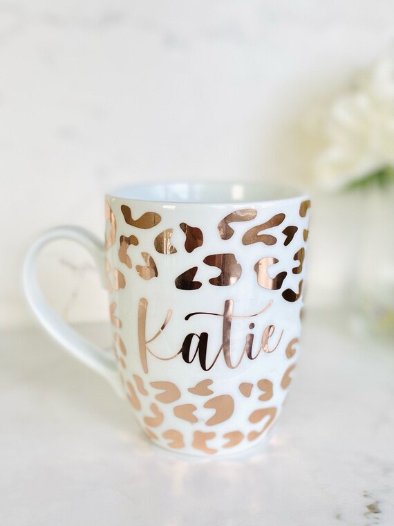 Leopard Coffee Mug Personalized Leopard Coffee Mug Gift | Etsy