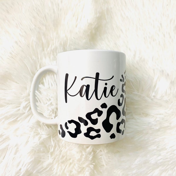 Leopard Coffee Mug - Etsy