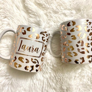 Leopard Coffee Mug | Personalized Leopard Coffee Mug | Gift for Her ...
