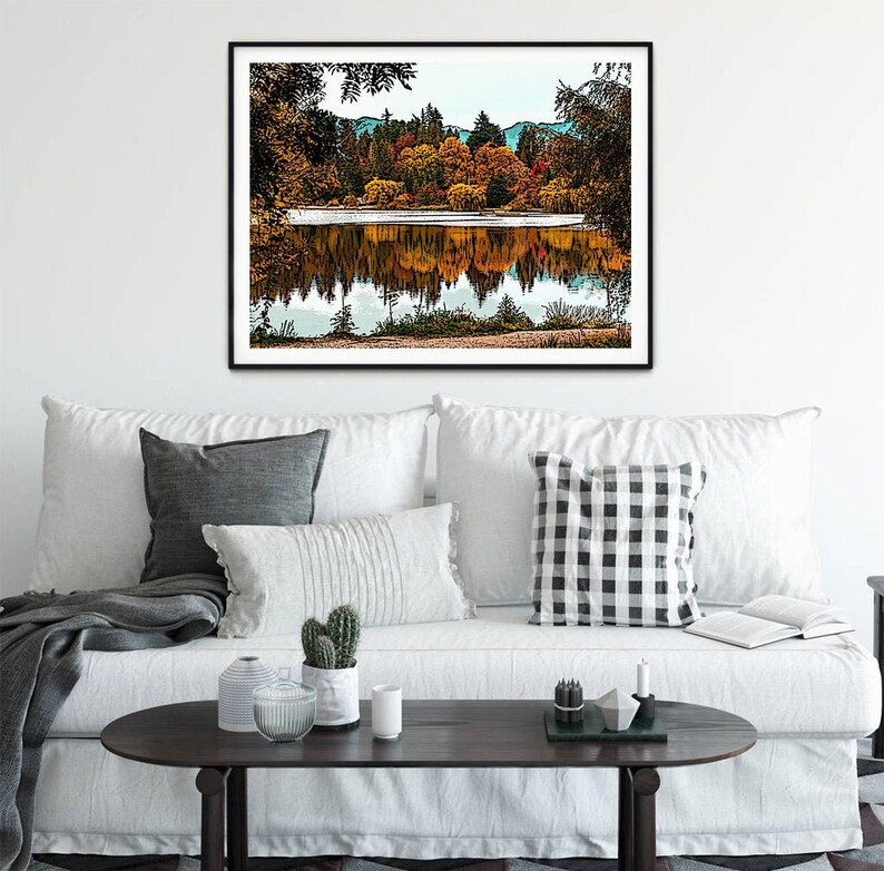 The Lost Lagoon Digital Print, Lost Lagoon Art Print, Vancouver ...
