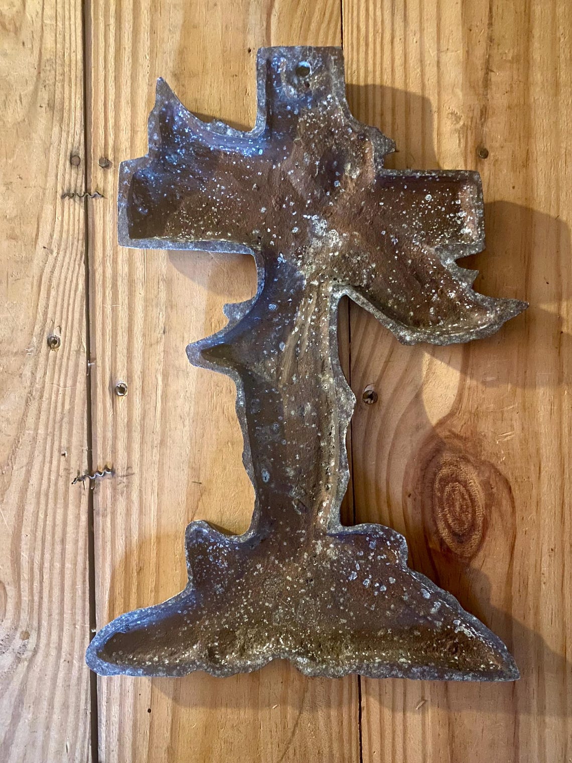 Metal Cross With Dove Grave Marker Headstone Wall Hanging - Etsy