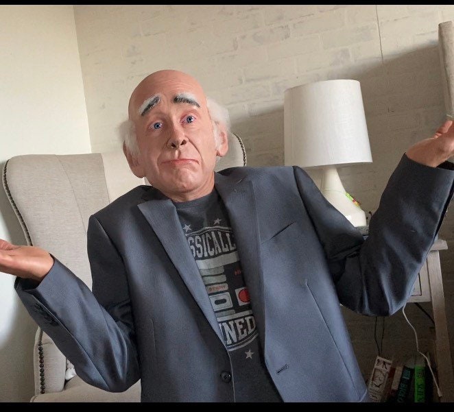 Larry David Full Head Mask. Real. - Etsy