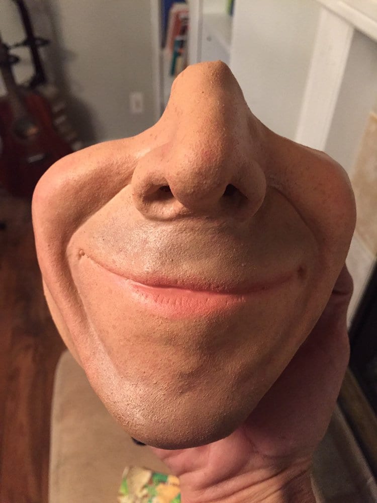 Smile Mask. Made of Latex. Optional Facial Hair. - Etsy