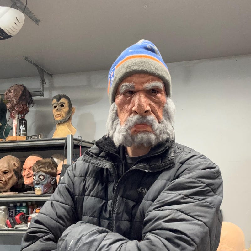 Realistic Old Man Mask - Etsy