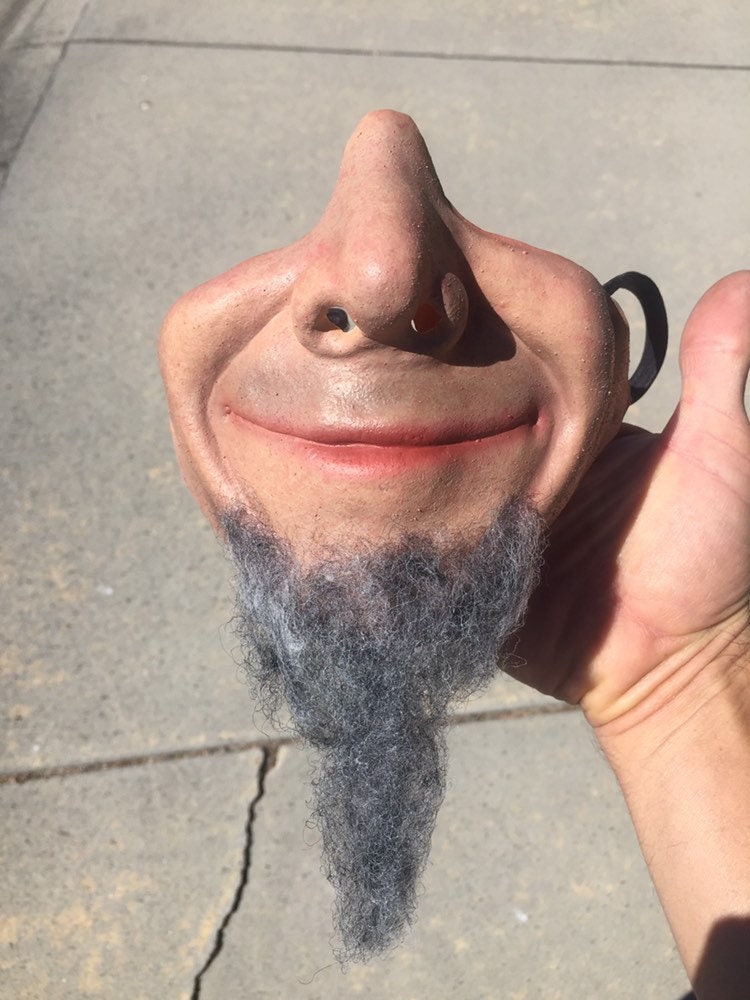 Smile Mask. Made of Latex. Optional Facial Hair. - Etsy