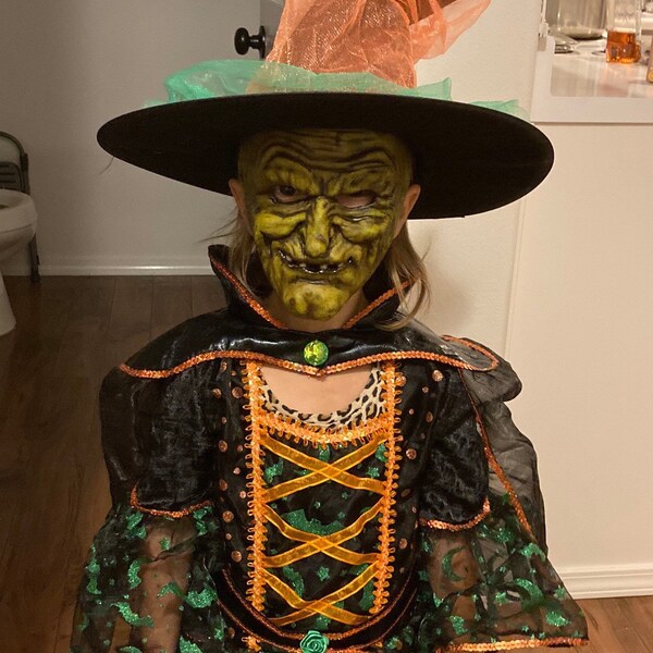 Witch Face Mask - Etsy