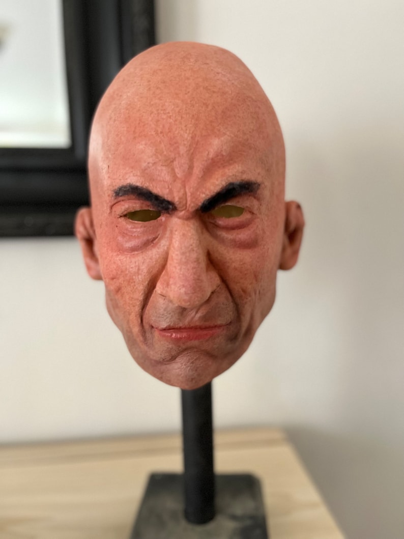 Realistic Hitman Mask: Layered Paint, Cauliflower Ears - Etsy