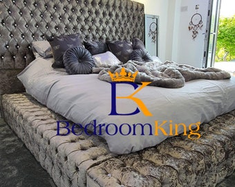 Harold Mini Ambassador Buttoned Bed Frame Available in Double King ...