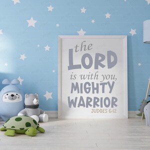 The Lord is With You Mighty Warrior Judges 6:12 Bible Verse DIGITAL Svg ...