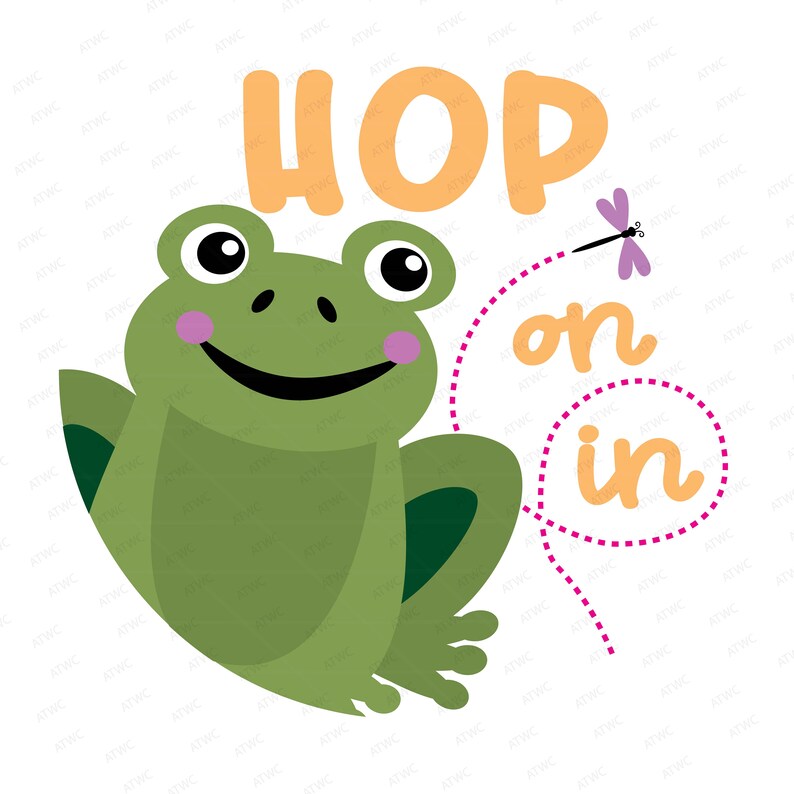 Frog Hop on in Spring DIGITAL SVG Cut File Frog Svg Spring - Etsy