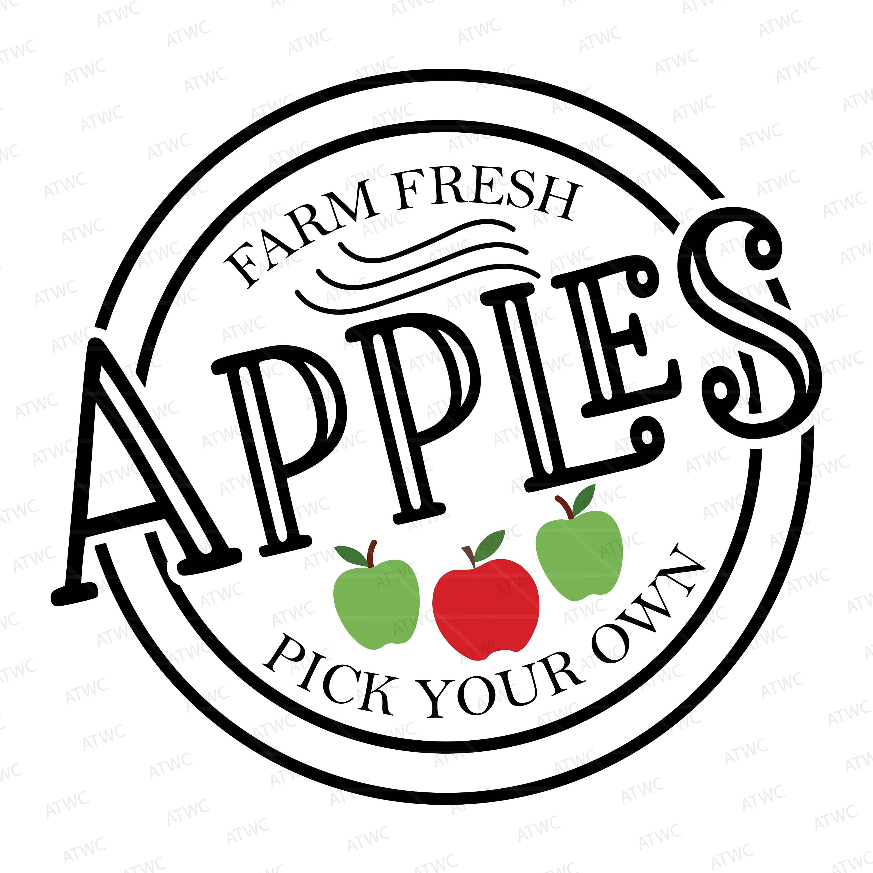 Farm Fresh Apples DIGITAL Svg Cut File Fall Sign Svg Rustic - Etsy UK