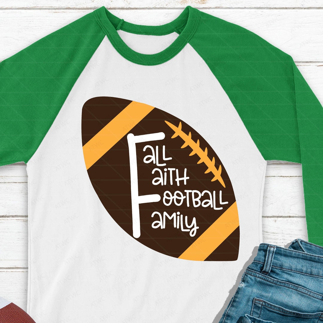 Fall Faith Football Family DIGITAL Svg Cut File, Fall Svg, Football Svg ...
